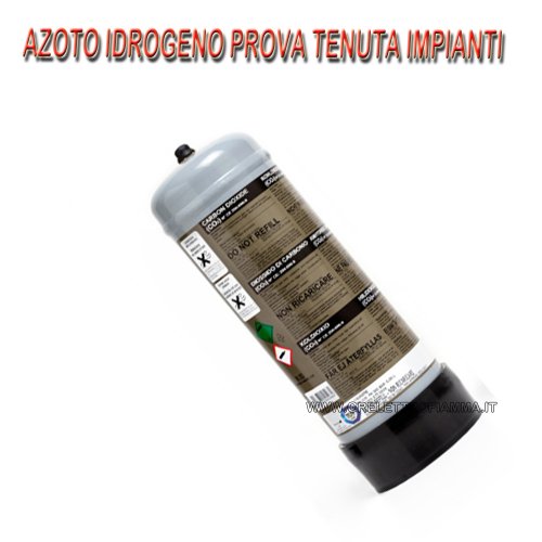 BOMBOLA 1 LT AZOGEN PER KIT PROVA TENUTA IMPIANTO CLIMA GAS R134A R410A ...